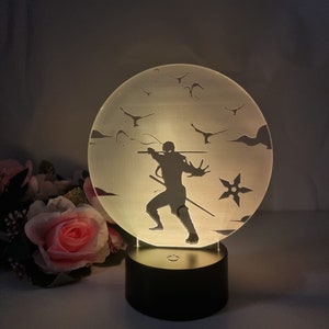 Ninja Anime Lamp, Table Decor, Night Light, Sleep Light - Etsy