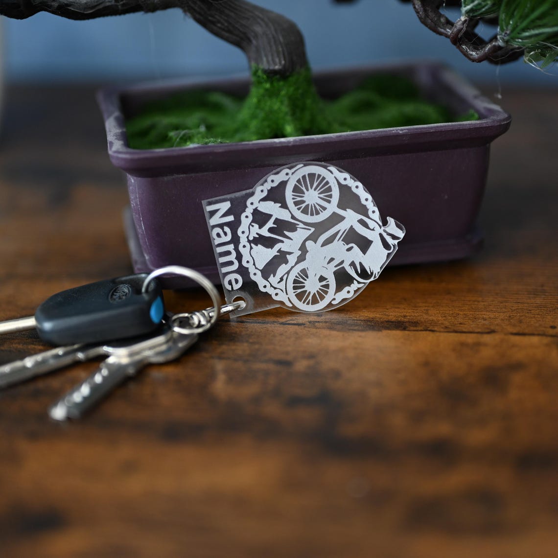 Personalized Bike Key Ring - Gift Idea for Cyclists, Bike Fans and ...