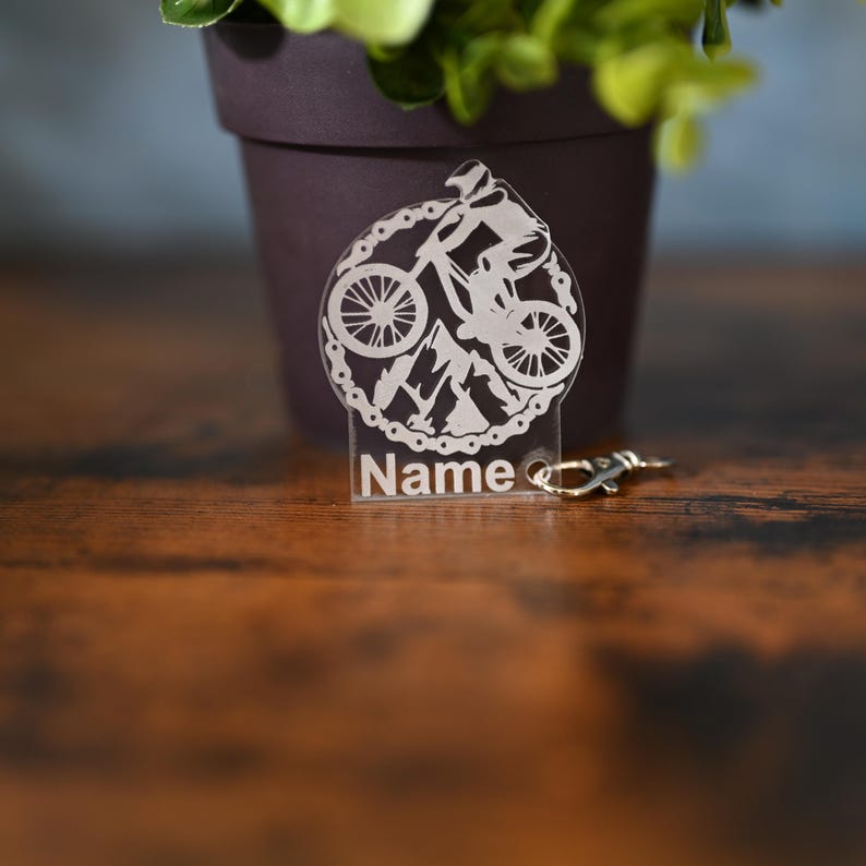 Personalized Bike Key Ring - Gift Idea for Cyclists, Bike Fans and ...