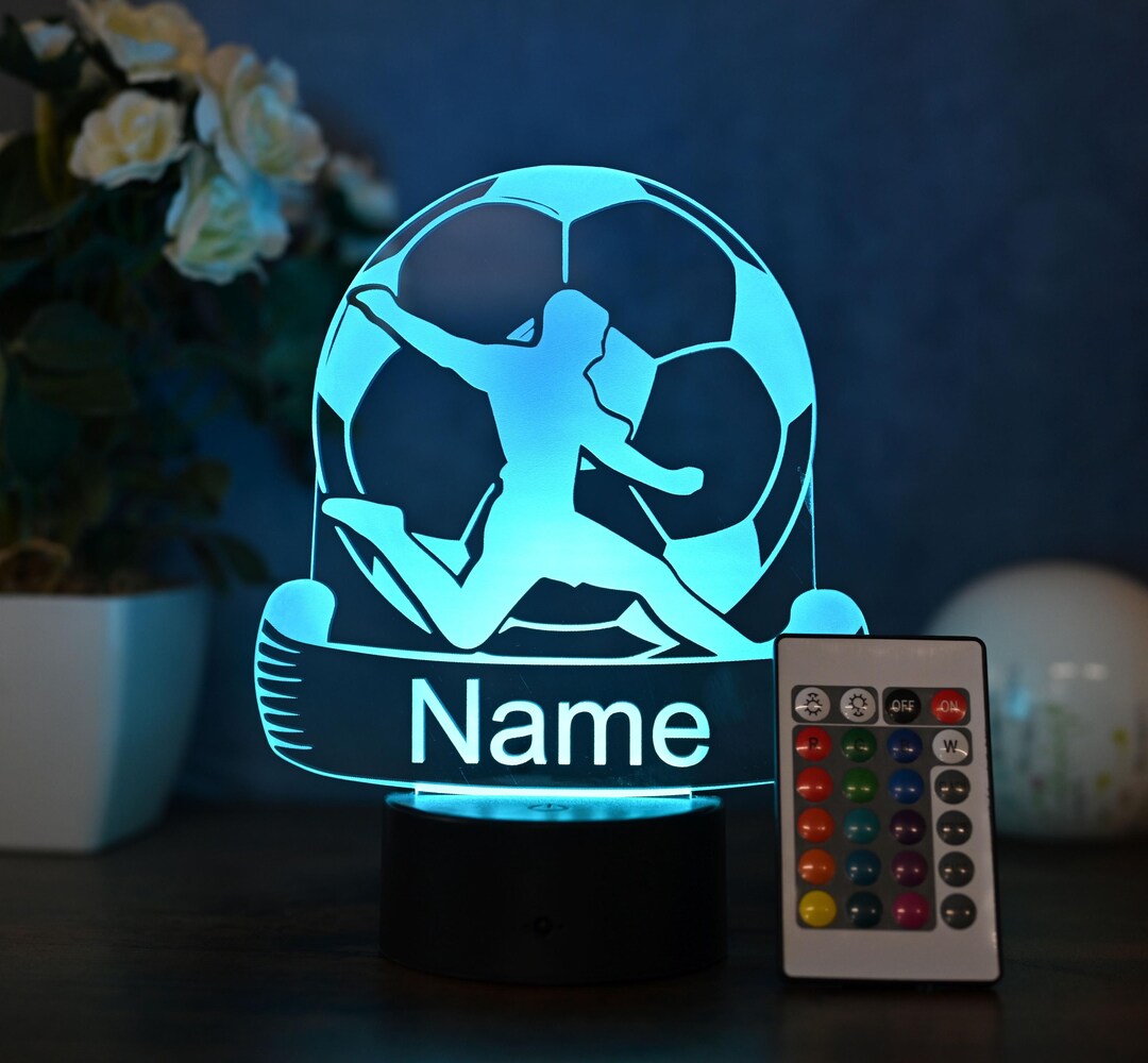 Personalized Soccer Lamp Gift Idea for Soccer Players, Soccer Coaches ...
