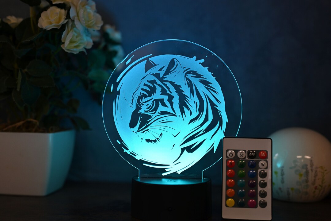 LED Tiger Table Lamp - the Ideal Decorative Accessory and Night Light ...