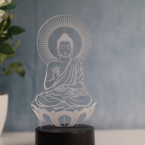 LED Buddha Lamp A Spiritual Decoration and Relaxation Deco - Etsy