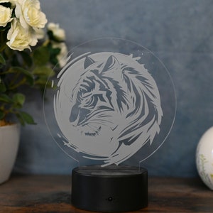 LED Tiger Table Lamp - the Ideal Decorative Accessory and Night Light ...