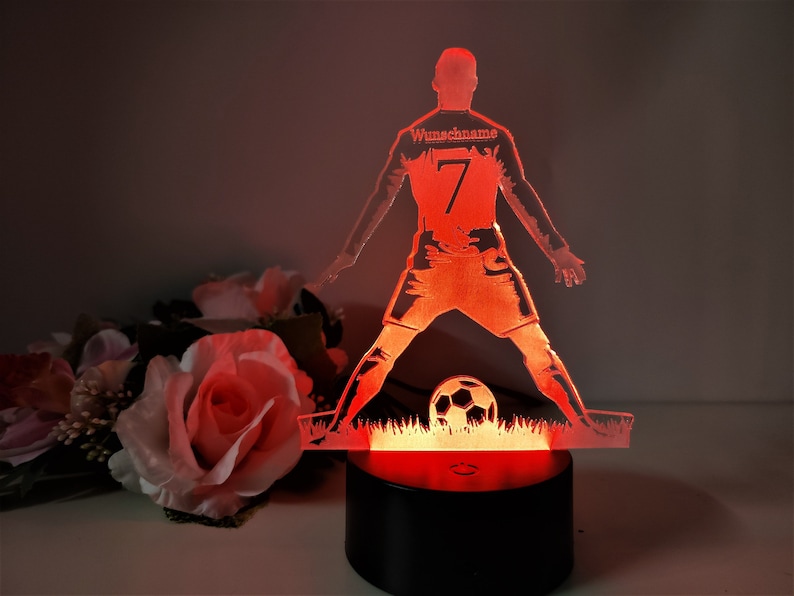 Personalized Soccer Lamp Gift Idea for Soccer Players Kids and - Etsy