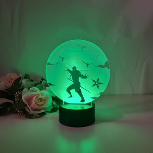 Ninja Anime Lamp, Table Decor, Night Light, Sleep Light - Etsy