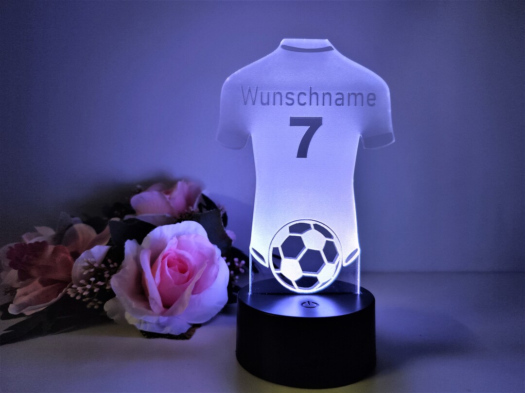 Personalized Soccer Lamp Gift Idea for Soccer Players Kids and Adults ...