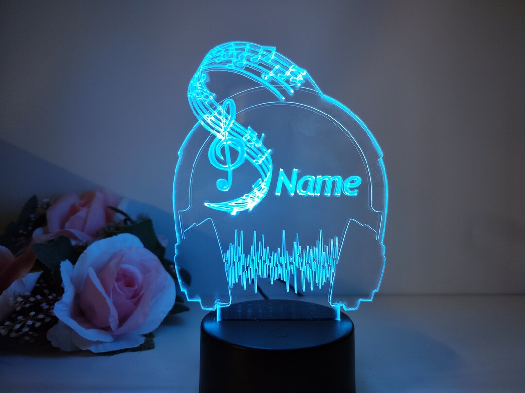 Music Deco LED Lamp Gift Idea for Music Lover Decor for - Etsy