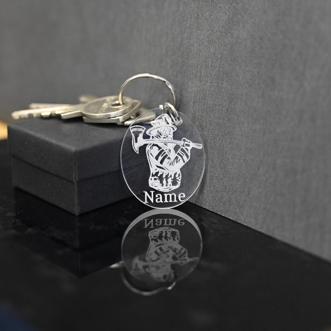 Personalized Fire Department Key Rings - Gifts for Firefighters and ...