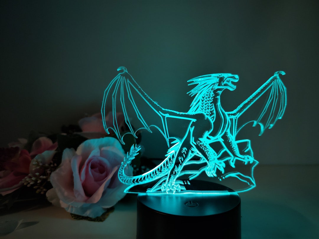 Dragon Lamp LED Lamp as Table Deco, Night Light, Sleep Light Deco ...
