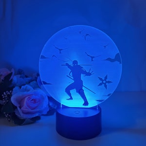 Ninja Anime Lamp, Table Decor, Night Light, Sleep Light - Etsy