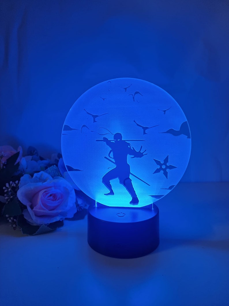 Ninja Anime Lamp, Table Decor, Night Light, Sleep Light - Etsy