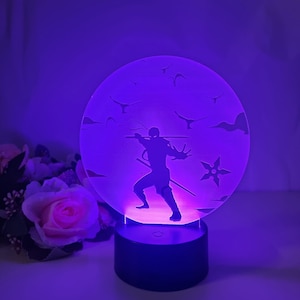 Ninja Anime Lamp, Table Decor, Night Light, Sleep Light - Etsy