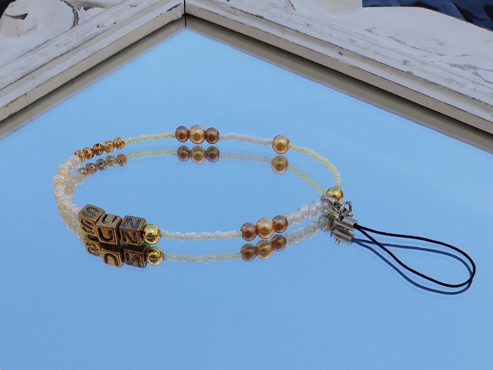 Jewel phone accessory gold and white | Etsy