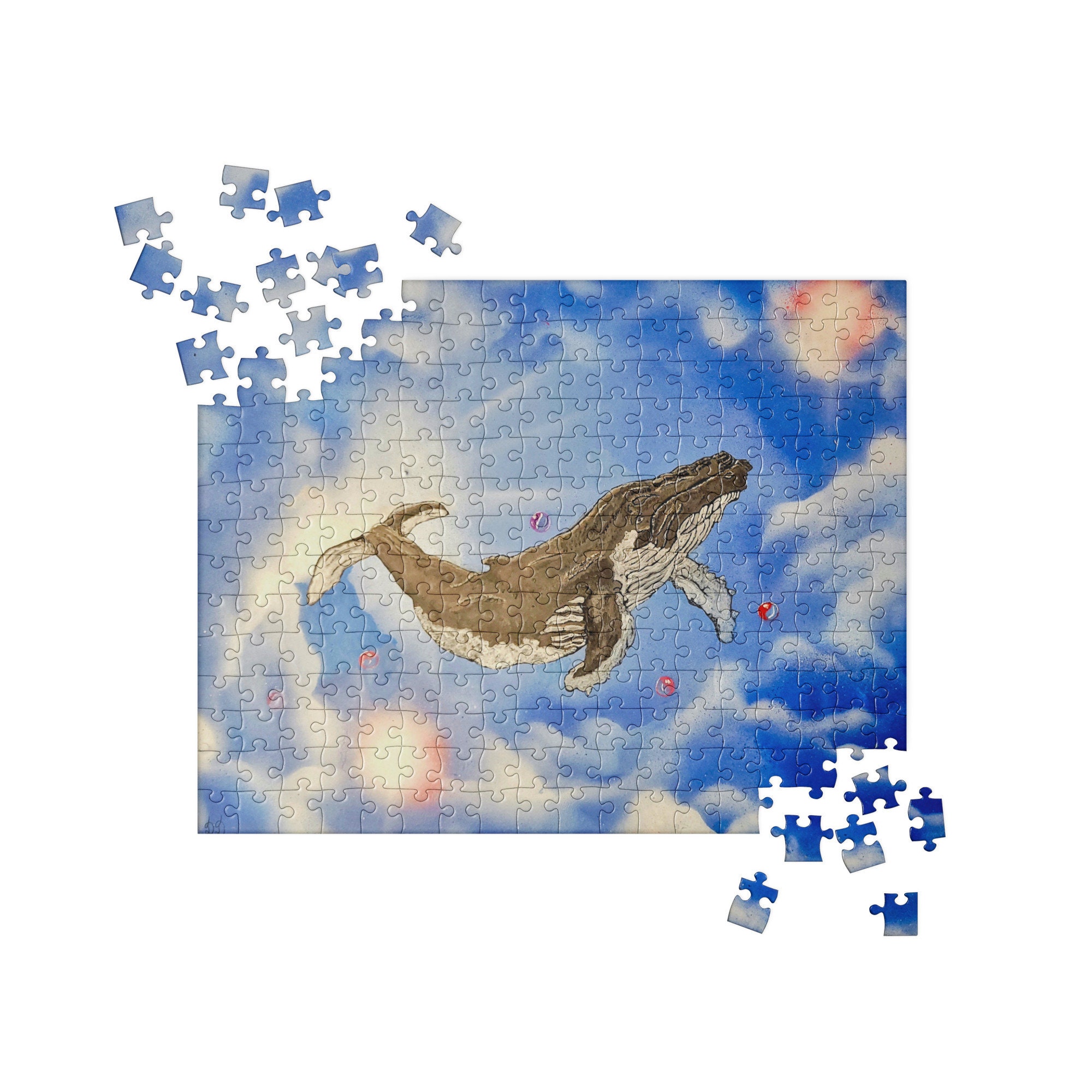 Mythical Flying Whale Jigsaw Puzzle - Etsy