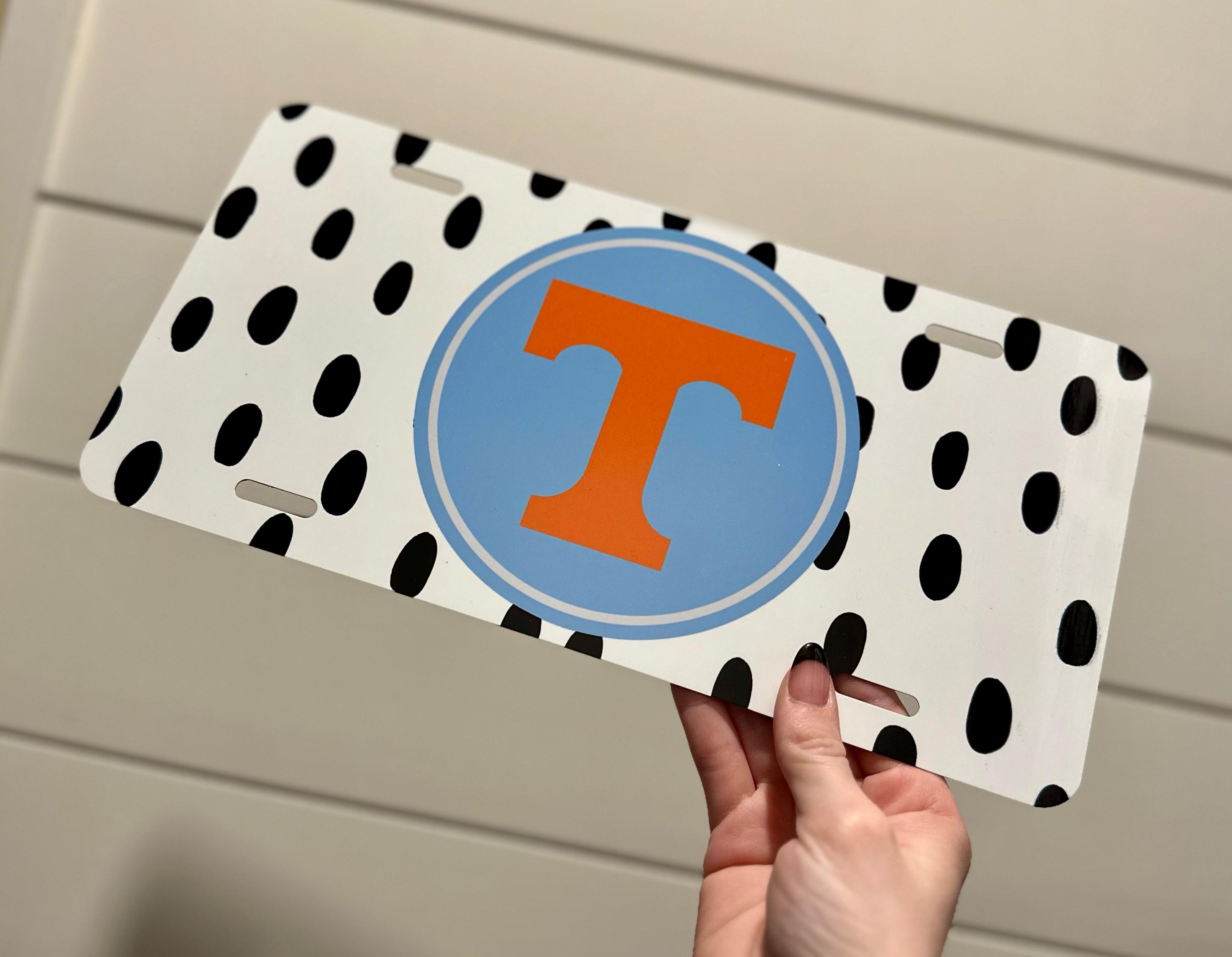 T Dotted License Plate - Etsy