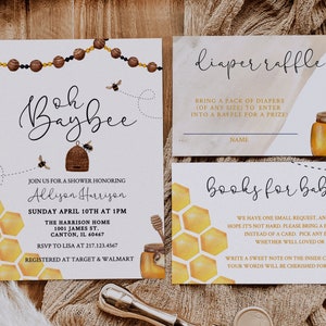 Oh Baybee Shower Template, Bee Shower, Bee Baby Theme, Baby Shower ...
