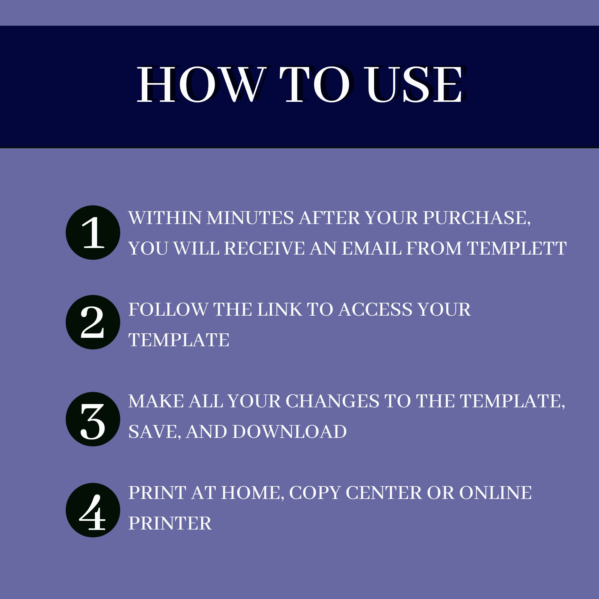 Indigo Blue Wedding Set Template, Indigo Wedding Invitation, Blue ...