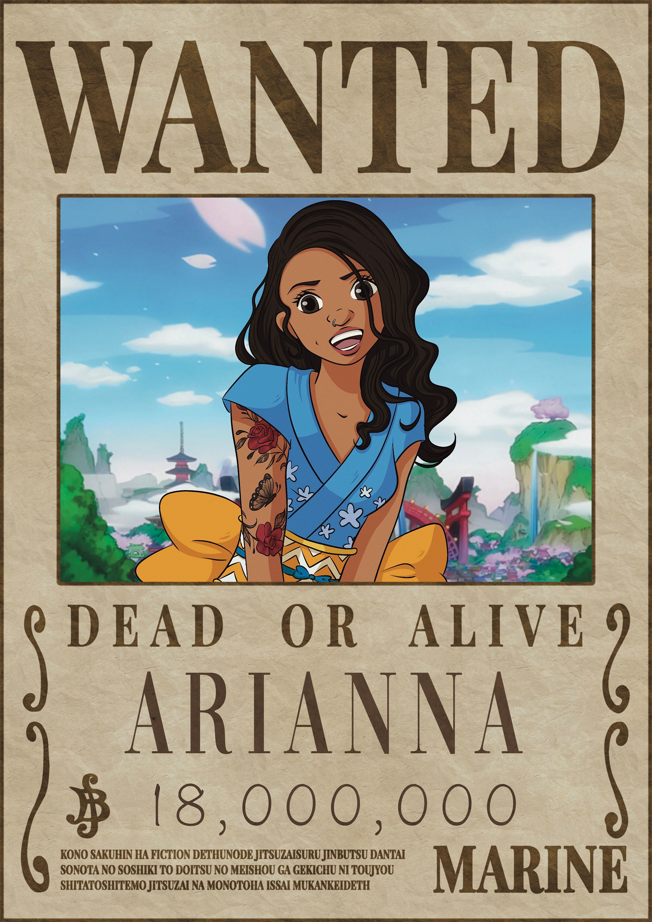 Custom One Piece Wanted Poster Wooden Hanger, Custom One Piece Portrait ...