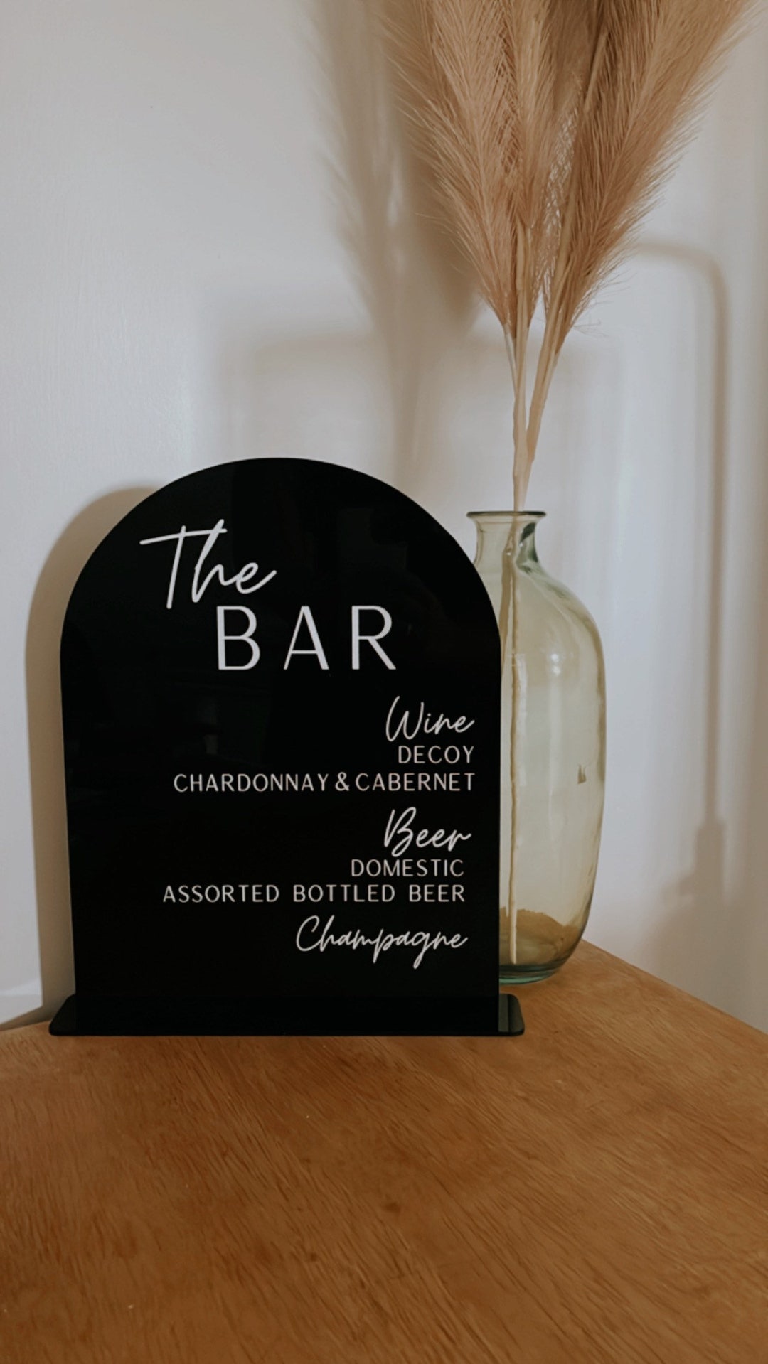 Acrylic Bar Menu Wedding Bar Menu Wedding Signature Drinks - Etsy