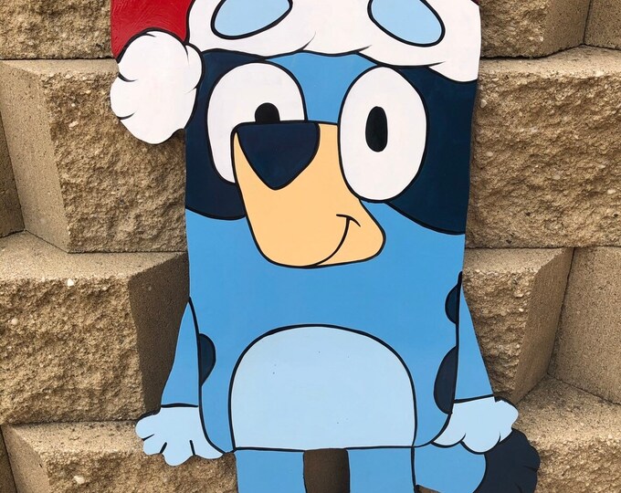 Bluey, Hand Painted, Christmas Cutouts, Christmas Decorations ...