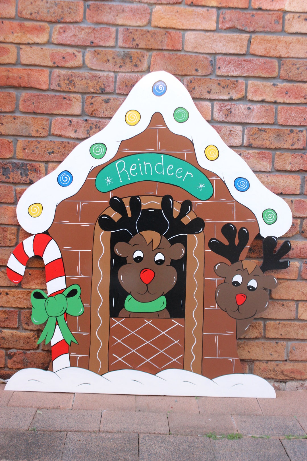 Reindeer House Wooden Christmas Cutouts Decor Christmas - Etsy Australia