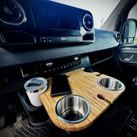Slim Half Folding Bamboo Lagun Table 1/2" Thick for Camper Vans and Rvs ...