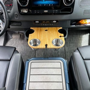 The Original Sprinter Snack Tray Cup Holder 2019+ Bamboo - Etsy