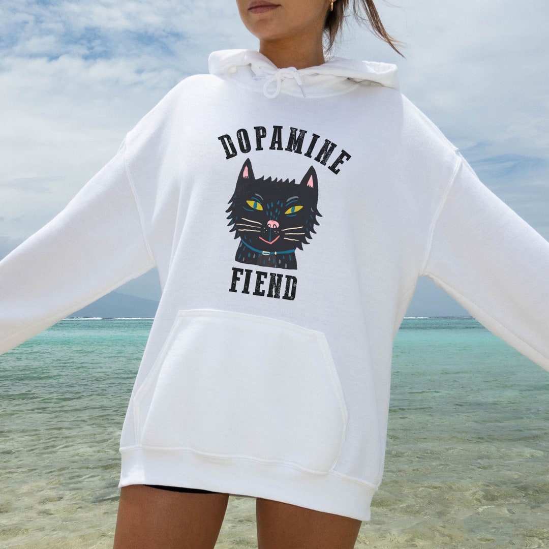Dopamine Fiend Hoodie, Dopamine, Serotonin, Neurotransmitter, Mental ...