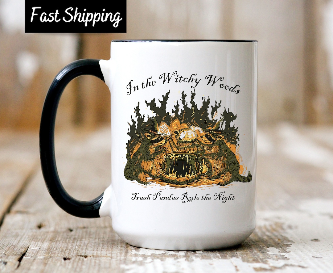 Raccoon Mug, Trash Panda Mug, Racoon Witch Mug, Witchcraft Mug, Street ...