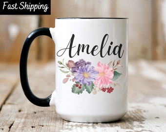 Personalized Coffee Mug Custom Bistro Cup Personalized Name - Etsy