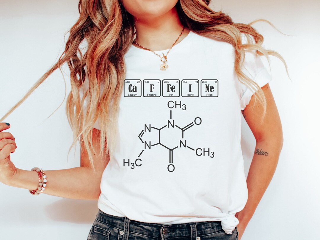 Caffeine Molecule Shirt, Coffee Molecule T-shirt, Caffeine Coffee Shirt ...
