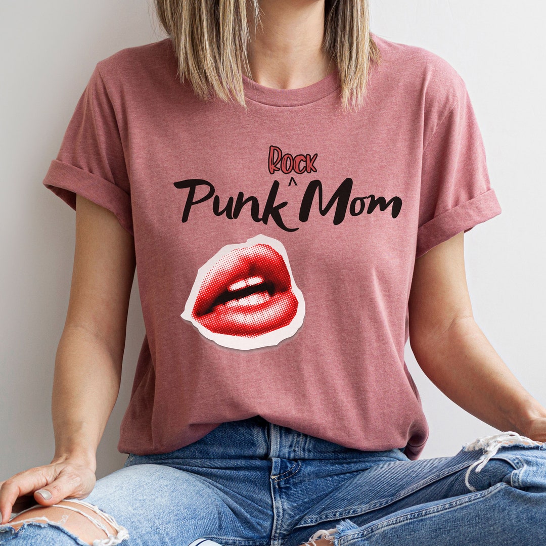 Woman Rocker Shirt, Punk Rock Mom Shirt, Punk Mom Shirt, Punk Mamma ...