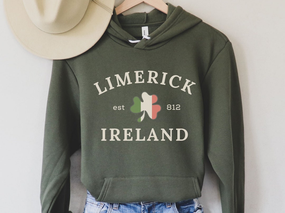 Limerick Ireland Hoodie, Limeric Sweatshirt, Irish Gifts for Women, St ...