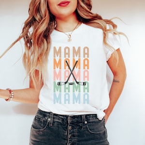 Hockey Mom Gift, Hockey Mom Shirt, Hockey Mamma Shirt, Mommy & Mini ...
