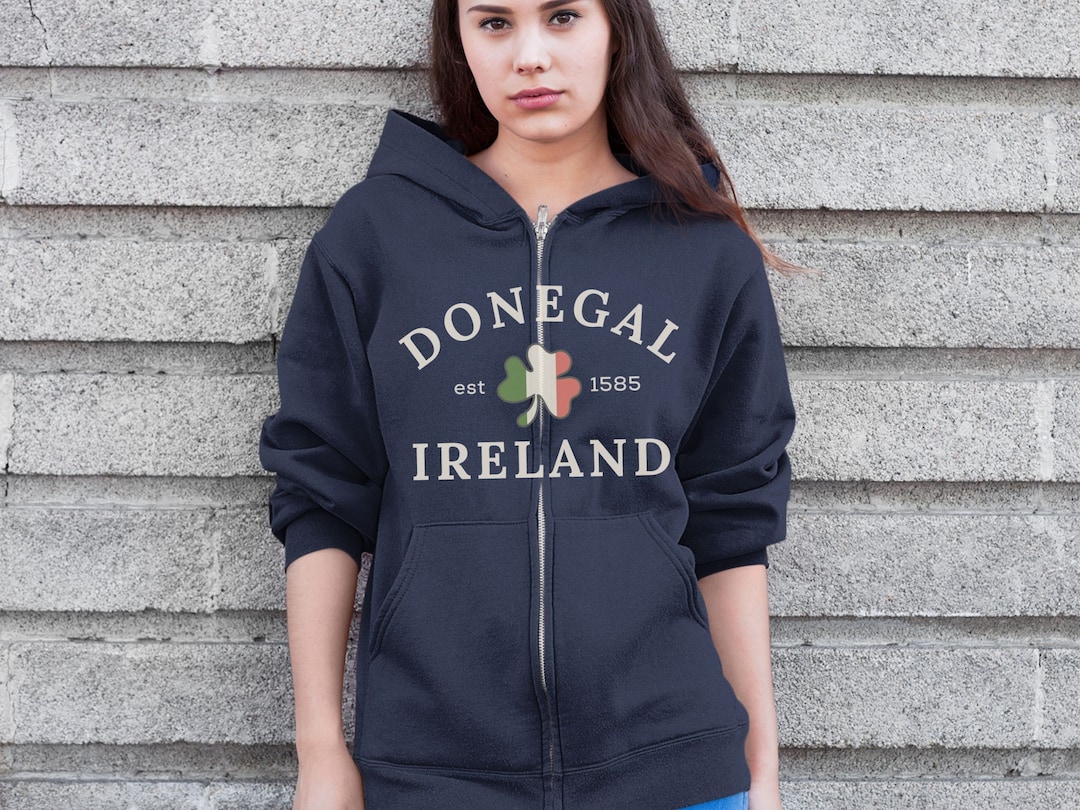 Donegal Ireland Zipper Hoodie, Donegal Zip Hoodie, St Patricks Day ...