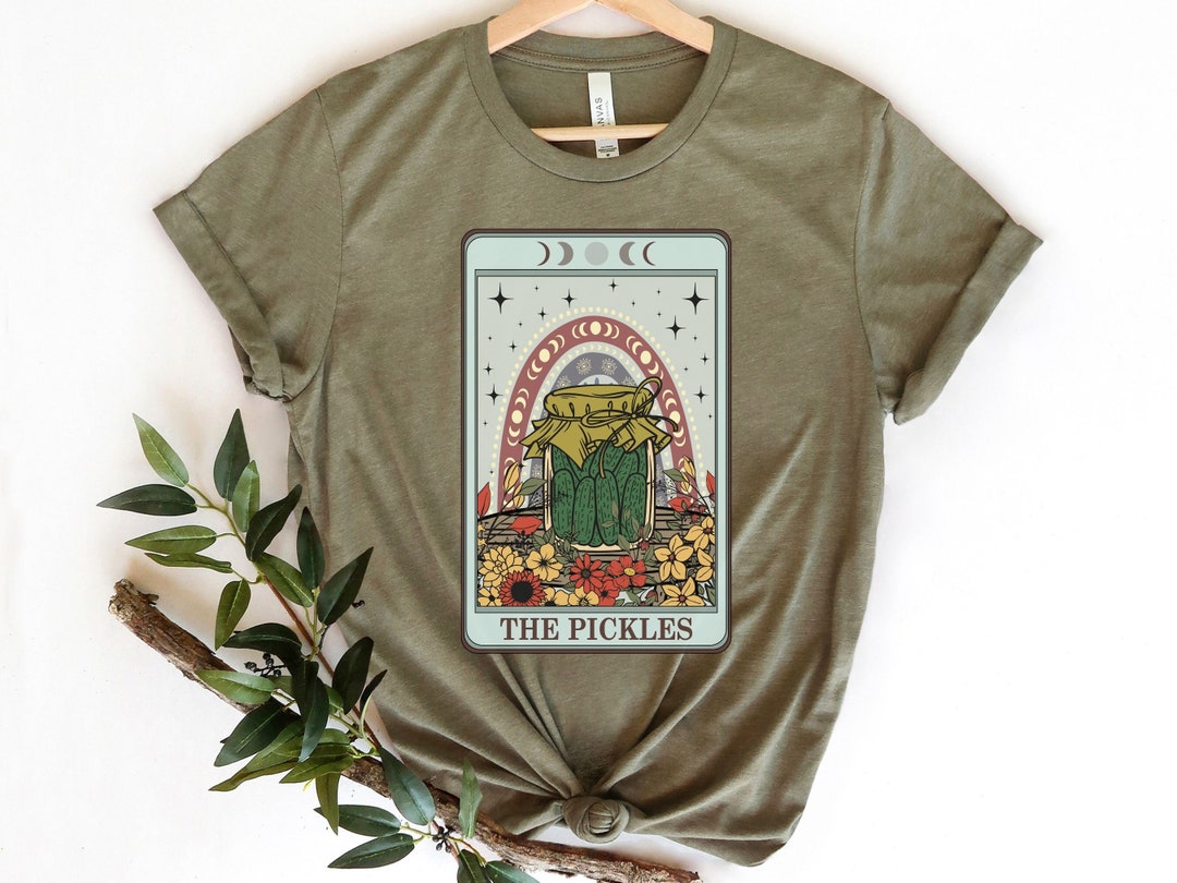 Vintage Pickles Shirt, Pickle Lovers Tshirt, Pickle Tarot, Homemade ...