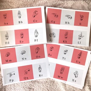 ASL Flash Cards Flip Book Printable - Etsy