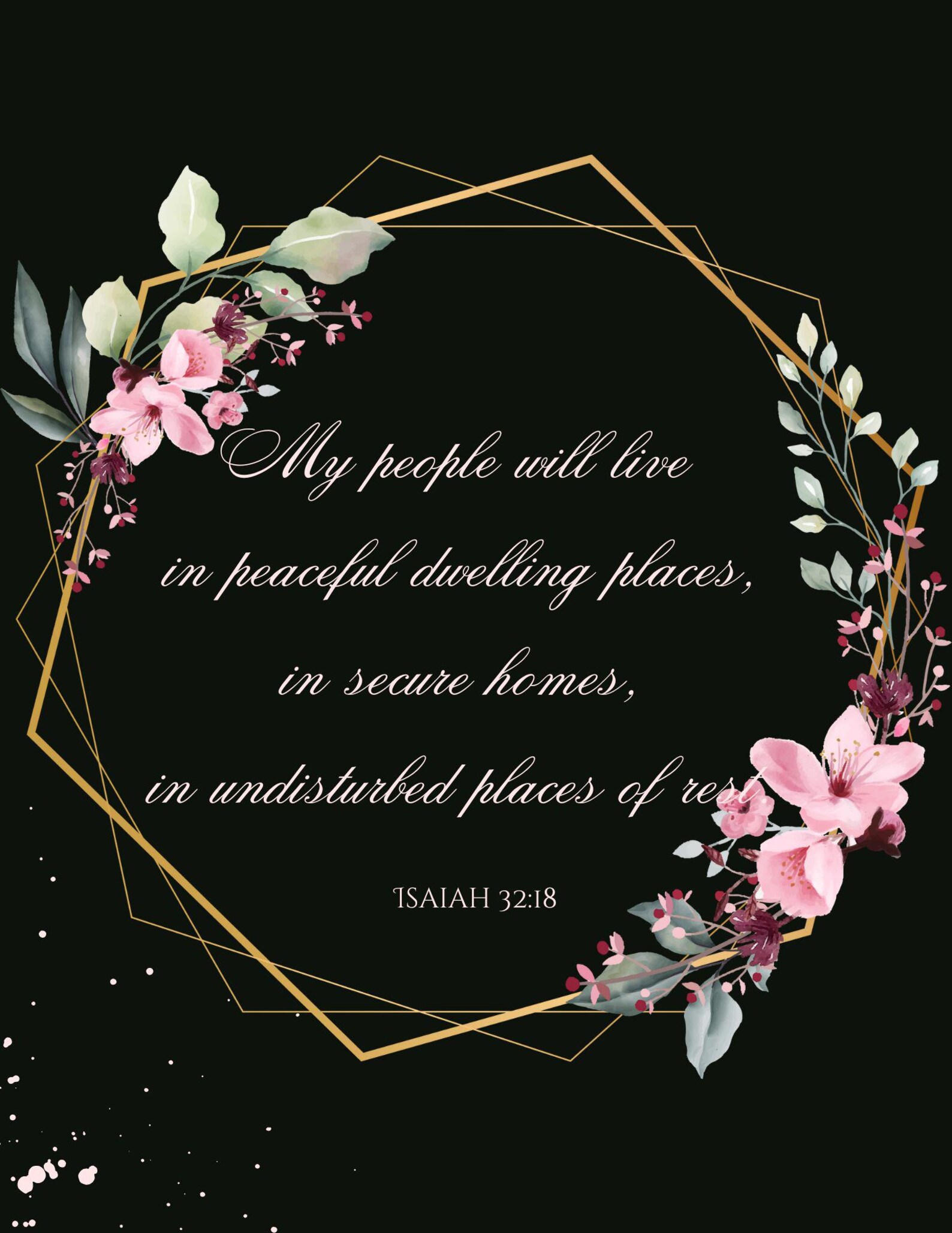 Set of 2 Floral Bible Verses - 8x10" - Etsy