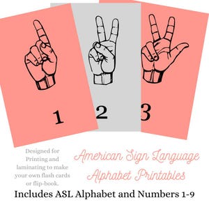 ASL Flash Cards Flip Book Printable - Etsy