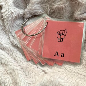 ASL Flash Cards Flip Book Printable - Etsy