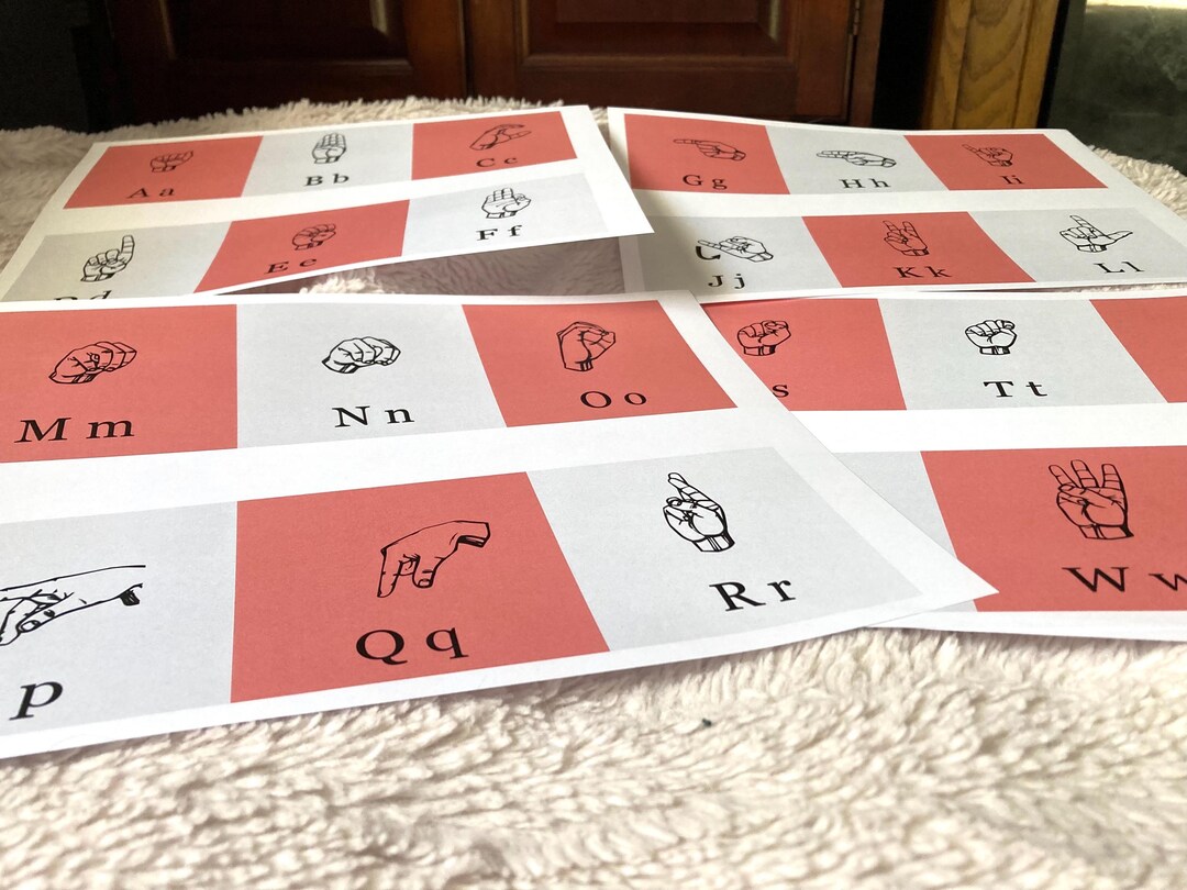 ASL Flash Cards Flip Book Printable - Etsy