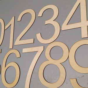 Individual Laser Cut Numbers Wooden Craft Numbers Large Custom Wood ...