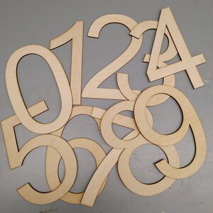 Individual Laser Cut Numbers Wooden Craft Numbers Large Custom Wood ...