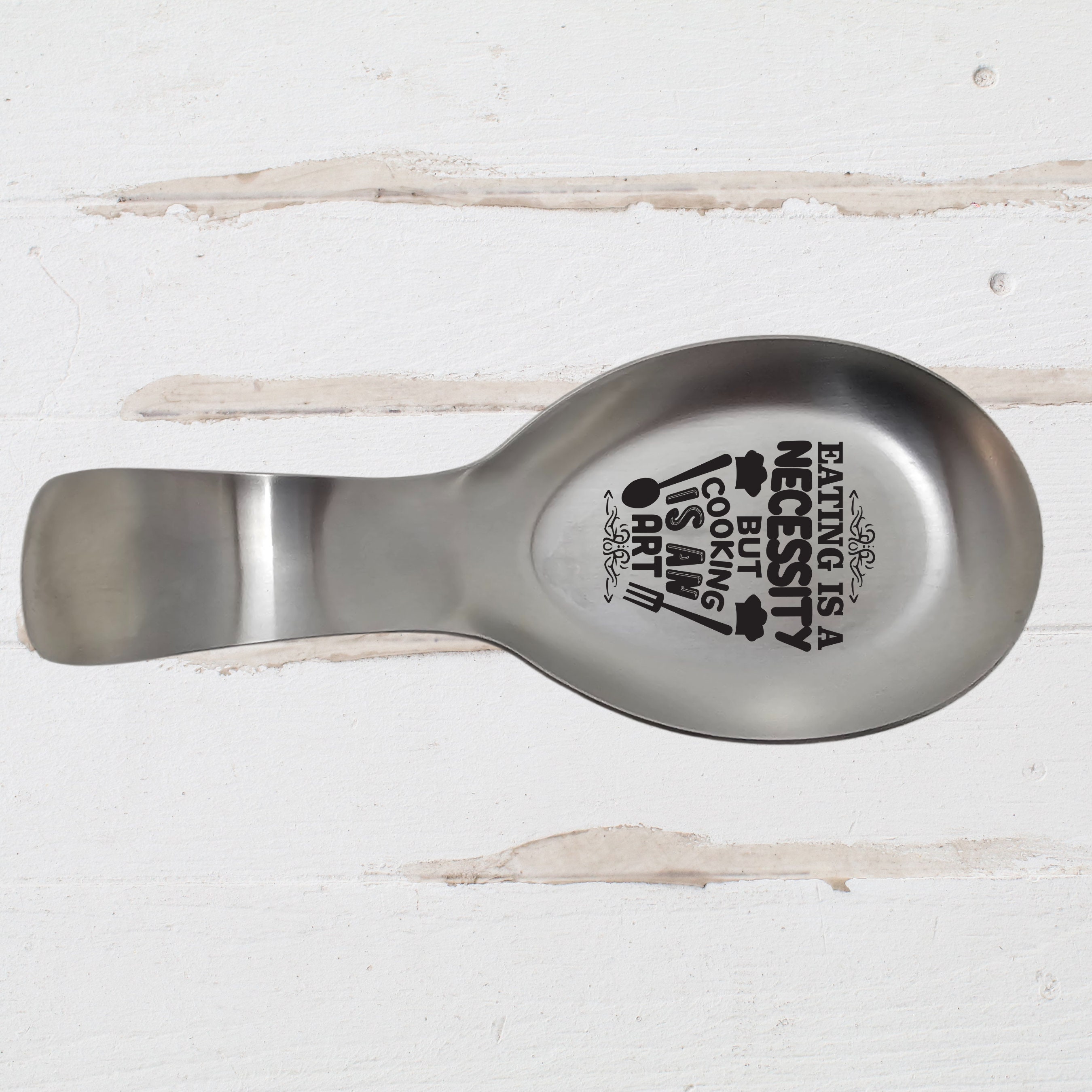 Personalized Custom Spoon Rest or Spoon Holder Stainless - Etsy