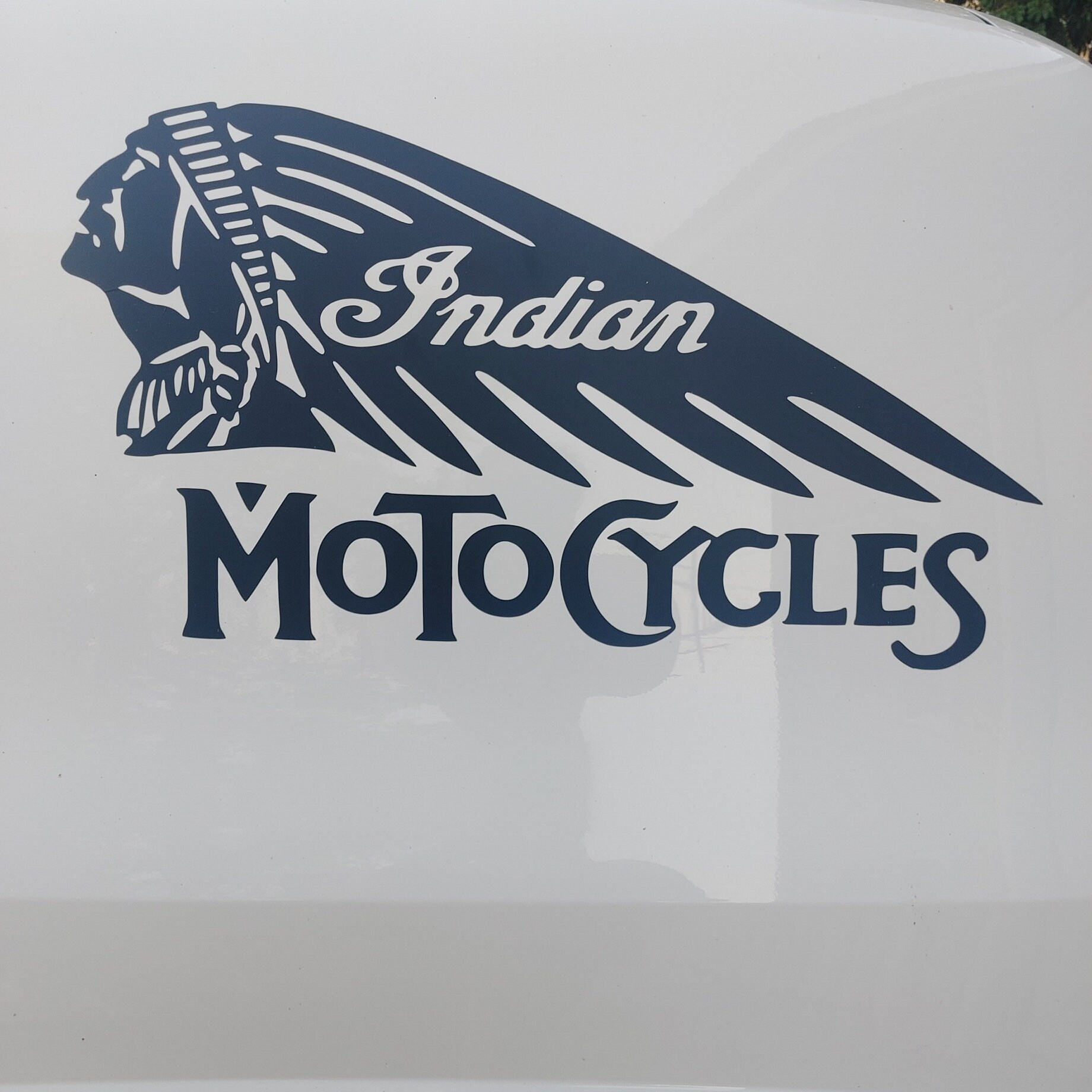 Vinyl Decal Indian Motorcycle Motorbike Decal Biker Bumper - Etsy
