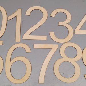 Individual Laser Cut Numbers Wooden Craft Numbers Large Custom Wood ...