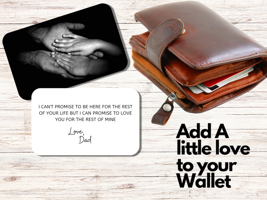 Photo Wallet Card for Dad Custom Color Photo Wallet Card Metal Insert ...