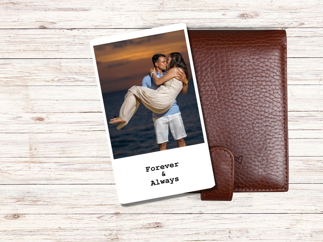 Photo Wallet Card Custom Color Photo Metal Insert for Wallet - Etsy
