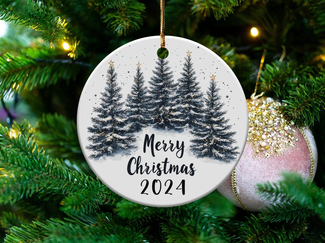 Custom Christmas Keepsake 2024, Merry Christmas Ornament, Personalized ...