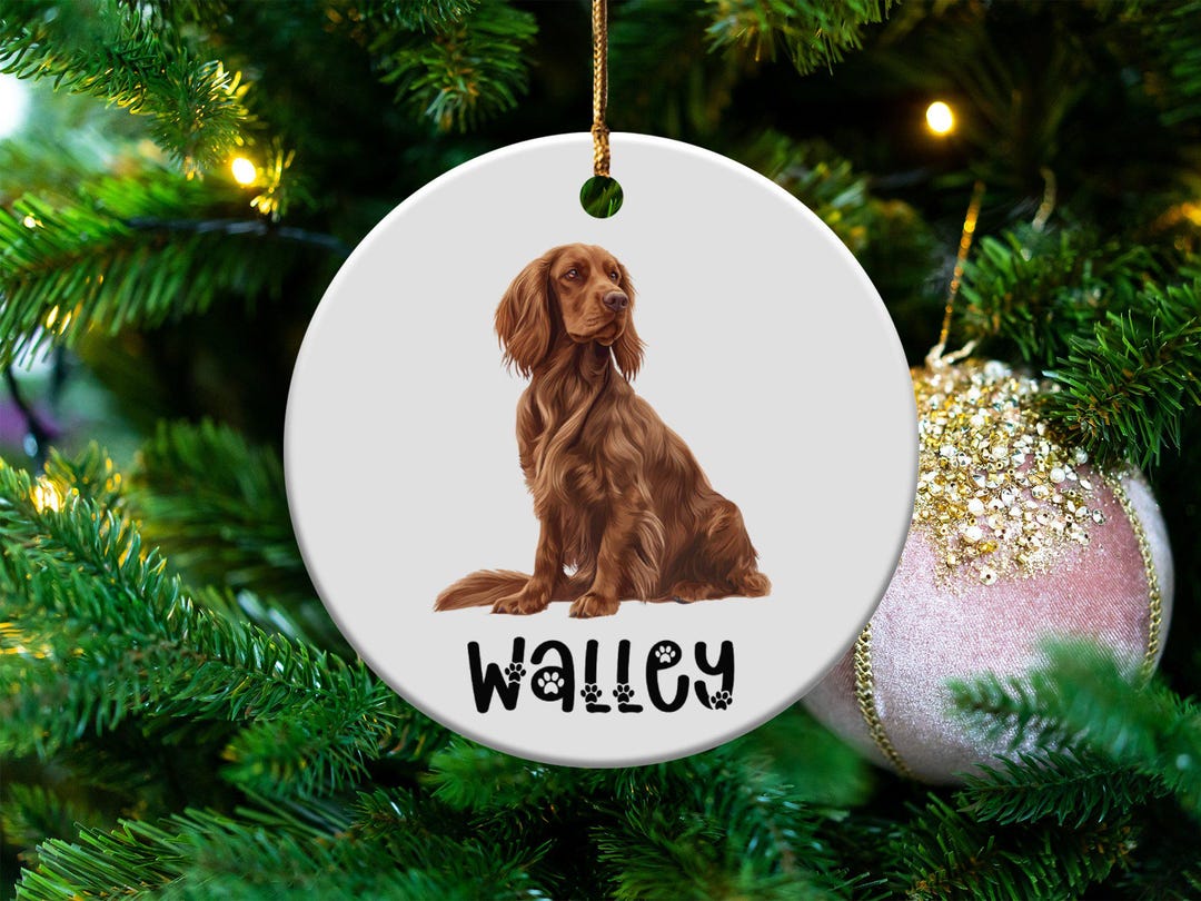 Custom Dog Keepsake, English Cocker Spaniel Ornament, Personalized Dog ...